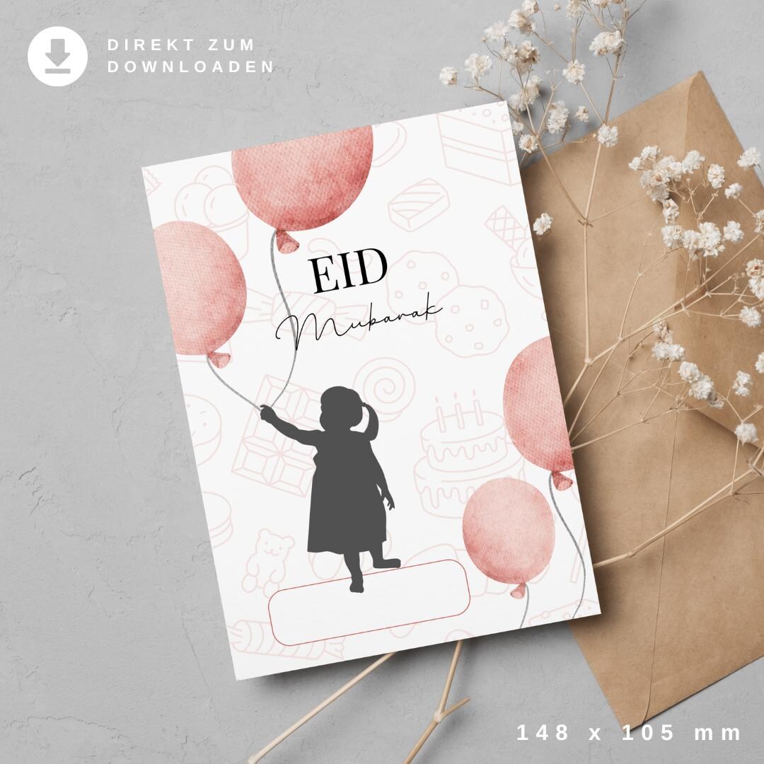 Eid Cards, Money Cards, Eid Mubarak Cards, Bayram Cards for Children ...