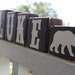 PERSONALIZED LETTER BLOCKS Boy Name Decor Moose Bear - Etsy