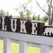 PERSONALIZED LETTER BLOCKS Boy Name Decor Moose Bear - Etsy