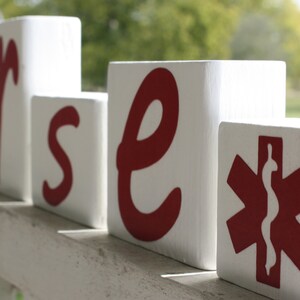 PERSONALIZED NURSE BLOCKS Custom Sign Nursing School Grad Graduation ...