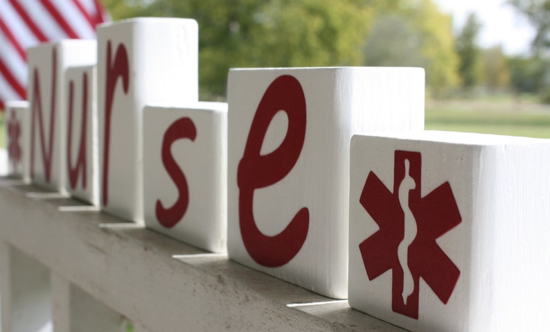 PERSONALIZED NURSE BLOCKS Custom Sign Nursing School Grad | Etsy