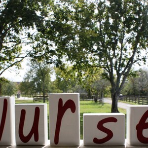 PERSONALIZED NURSE BLOCKS Custom Sign Nursing School Grad Graduation ...
