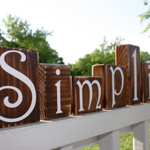 CUSTOM PERSONALIZED BLOCKS - Letters Initials Name - Distressed Sign ...