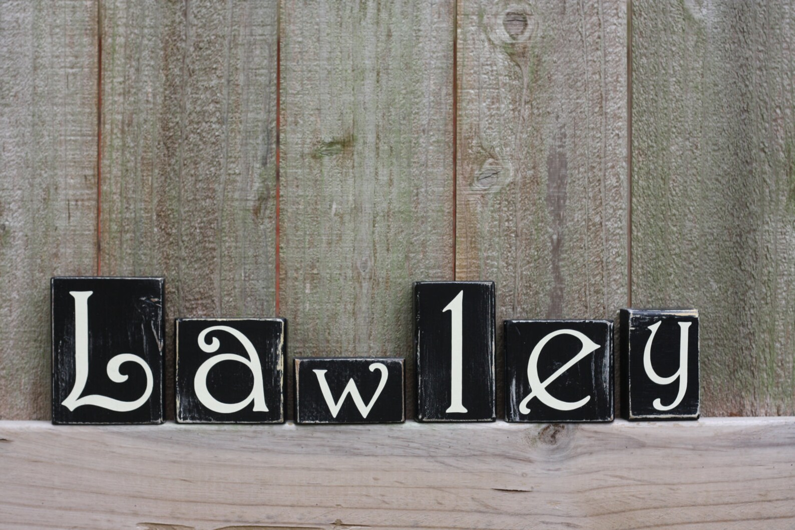 CUSTOM PERSONALIZED BLOCKS Letters Initials Name House Warming Home ...