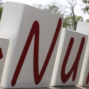 PERSONALIZED NURSE BLOCKS Custom Sign Nursing School Grad Graduation ...