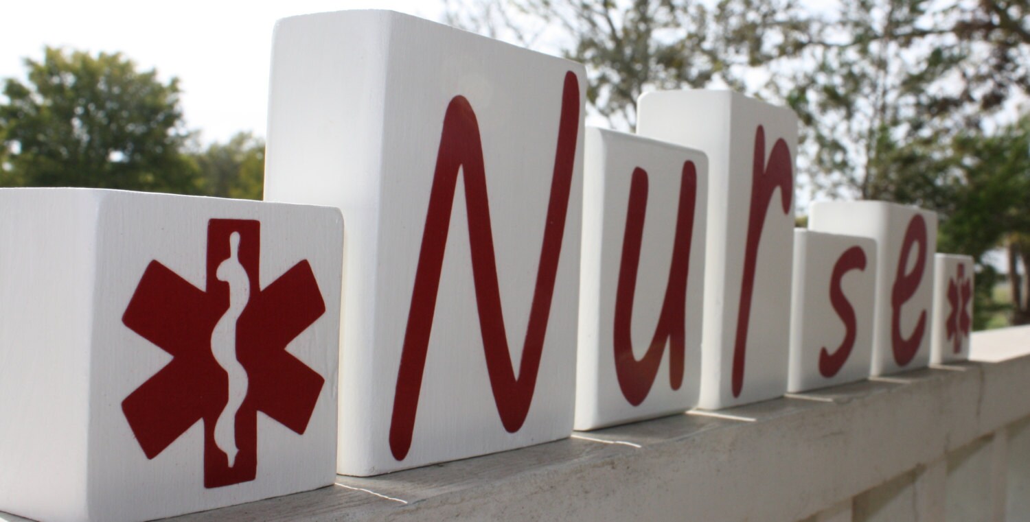 PERSONALIZED NURSE BLOCKS Custom Sign Nursing School Grad | Etsy