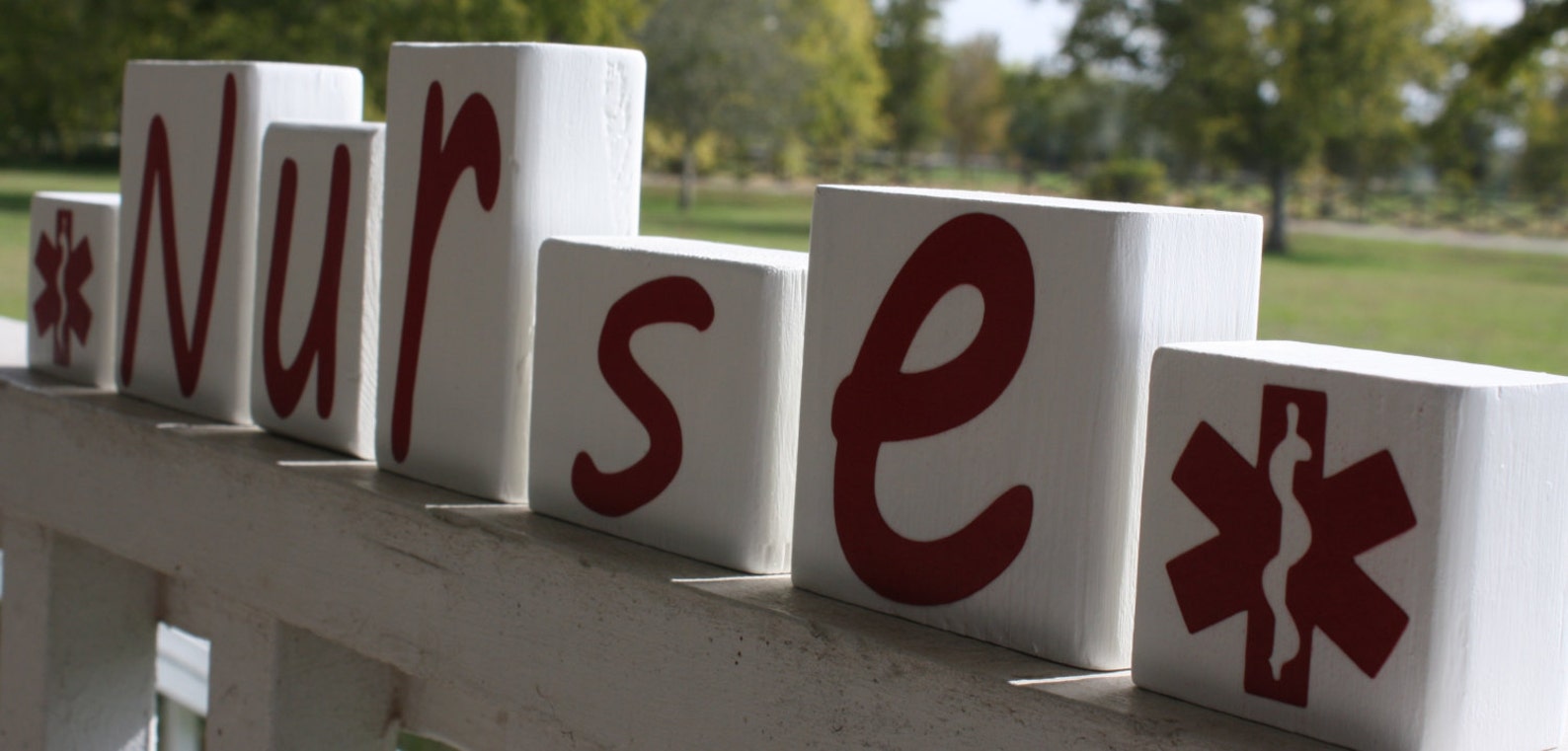 PERSONALIZED NURSE BLOCKS Custom Sign Nursing School Grad | Etsy