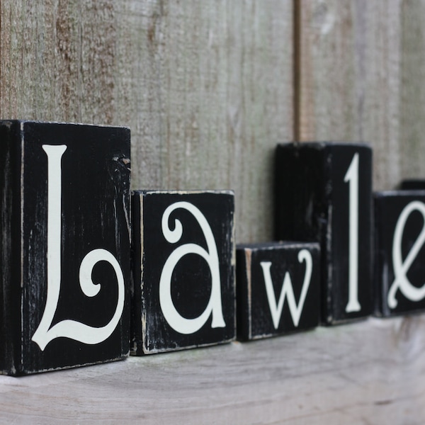 Wood Block Letters - Etsy