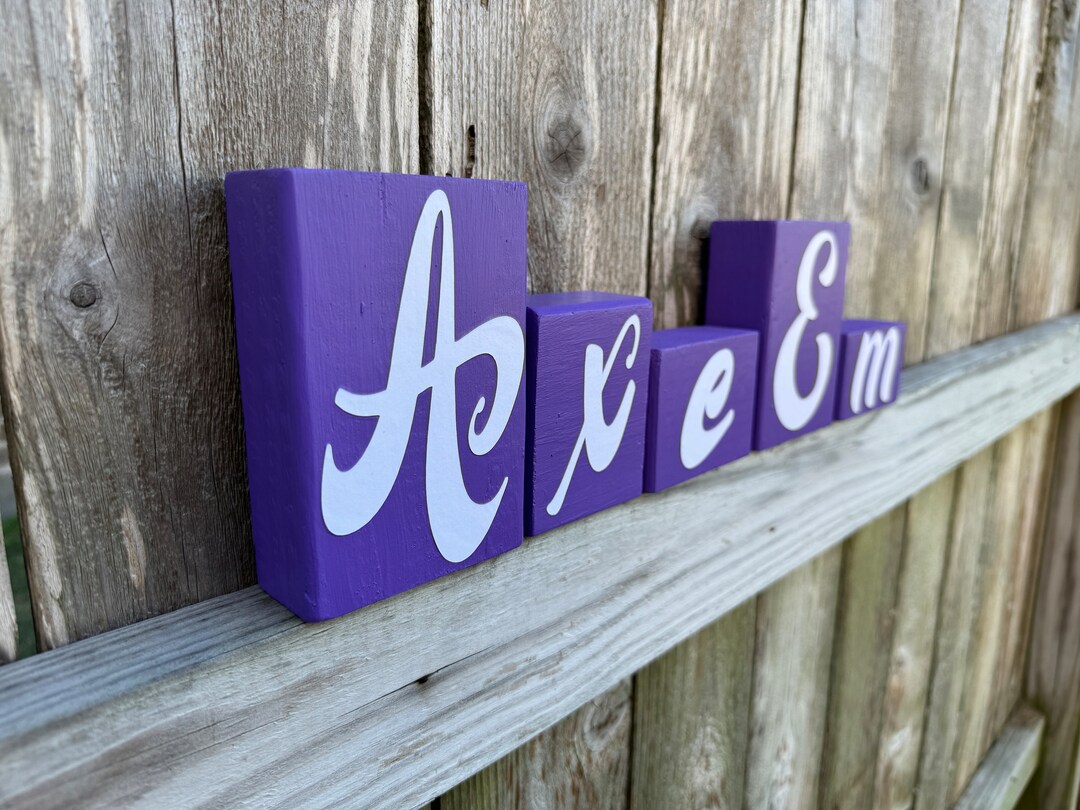 COLLEGE BLOCKS - Axe Em - SFA State University - Home Decor ...