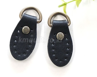 D Ring Leather Tabs - Etsy