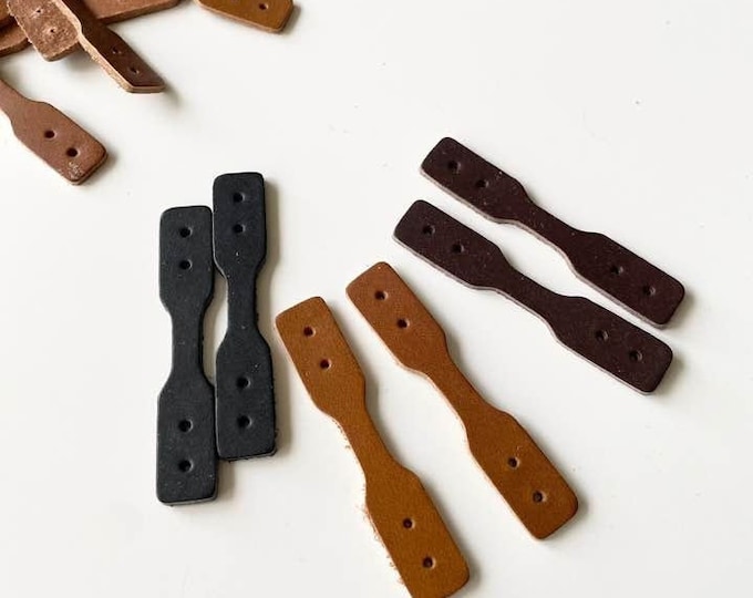 2 Small Tabs for Bag N Purse Hooked Handles/ 2pc Tunnel Style Folding ...