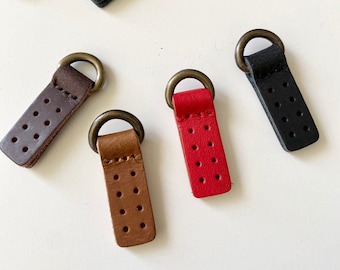 D Ring Leather Tabs - Etsy
