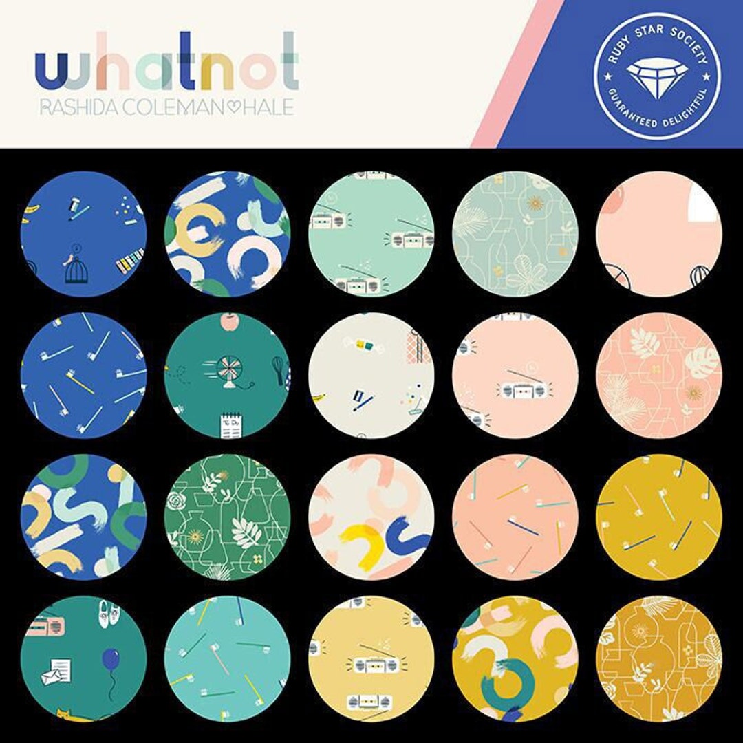 Moda Charm Packs - Whatnot by Ruby Star Society - 42pcs 5 Inch Squares ...