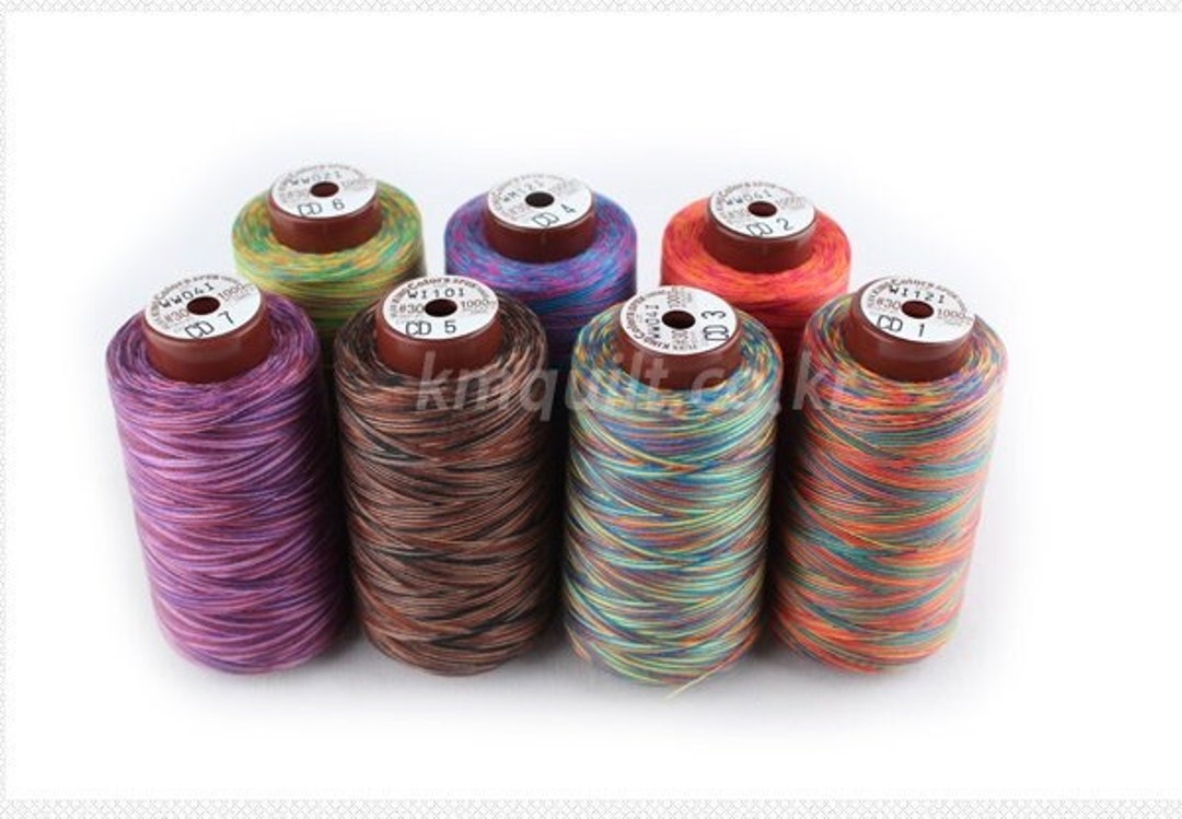 1000m Hand Quilt Thread Japan Fujix Rainbow Thread 1ea/ High Quality ...