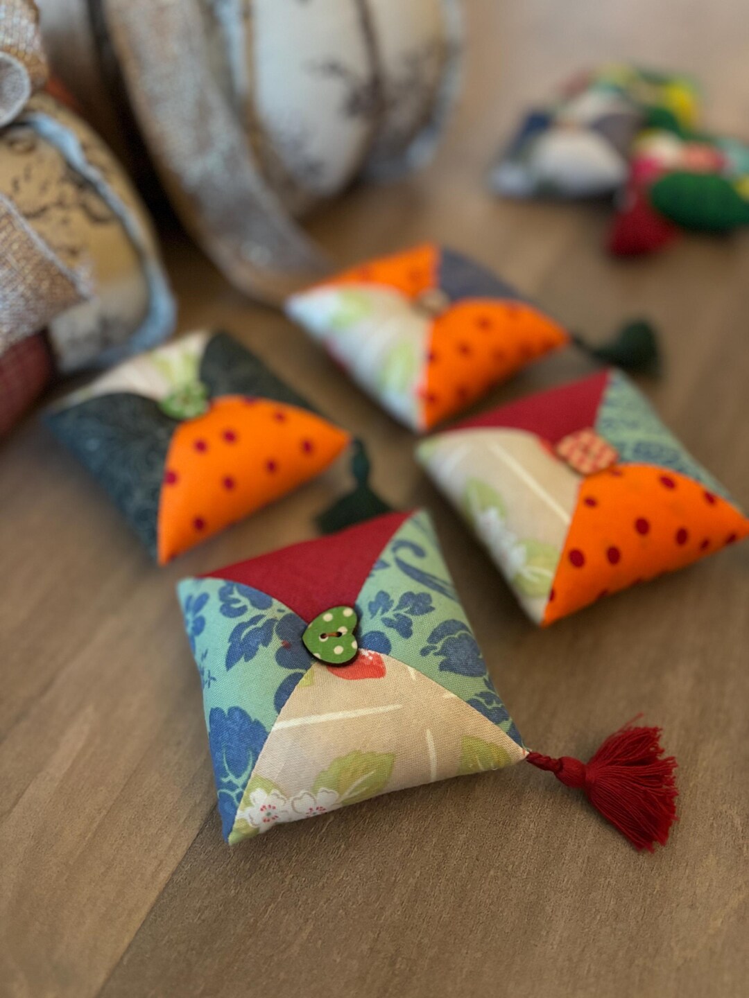 Lucky Patchwork Handmade Pincushion Random One - Etsy