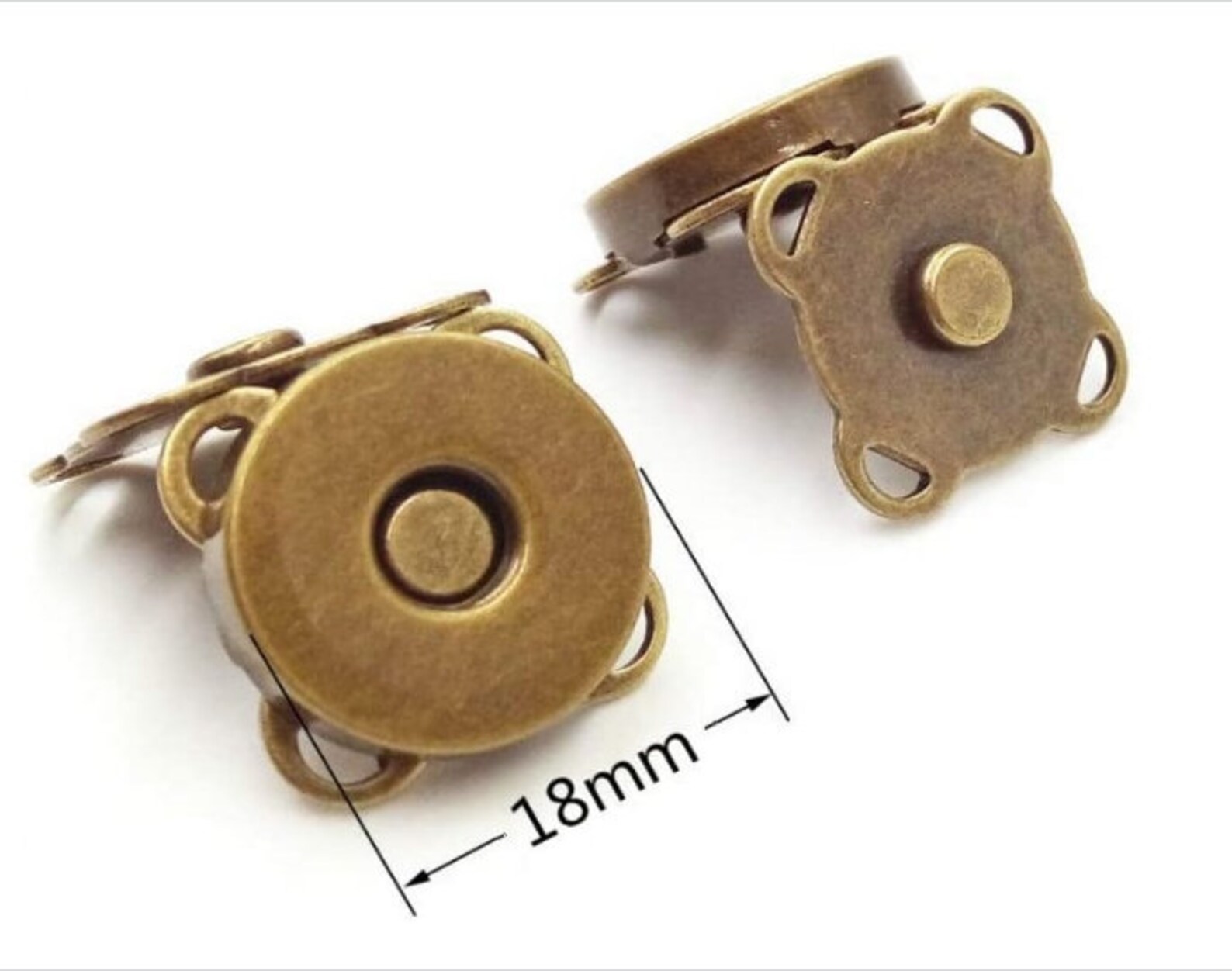 Magnetics 10pcs Antique Brass/ Sew on Magnetic Closure/ S M L - Etsy
