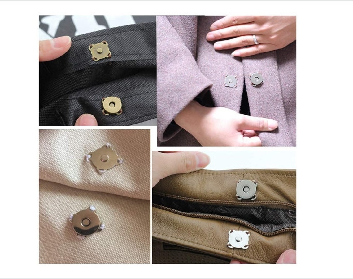 Magnetics 10pcs Antique Brass/ Sew on Magnetic Closure/ S M L - Etsy