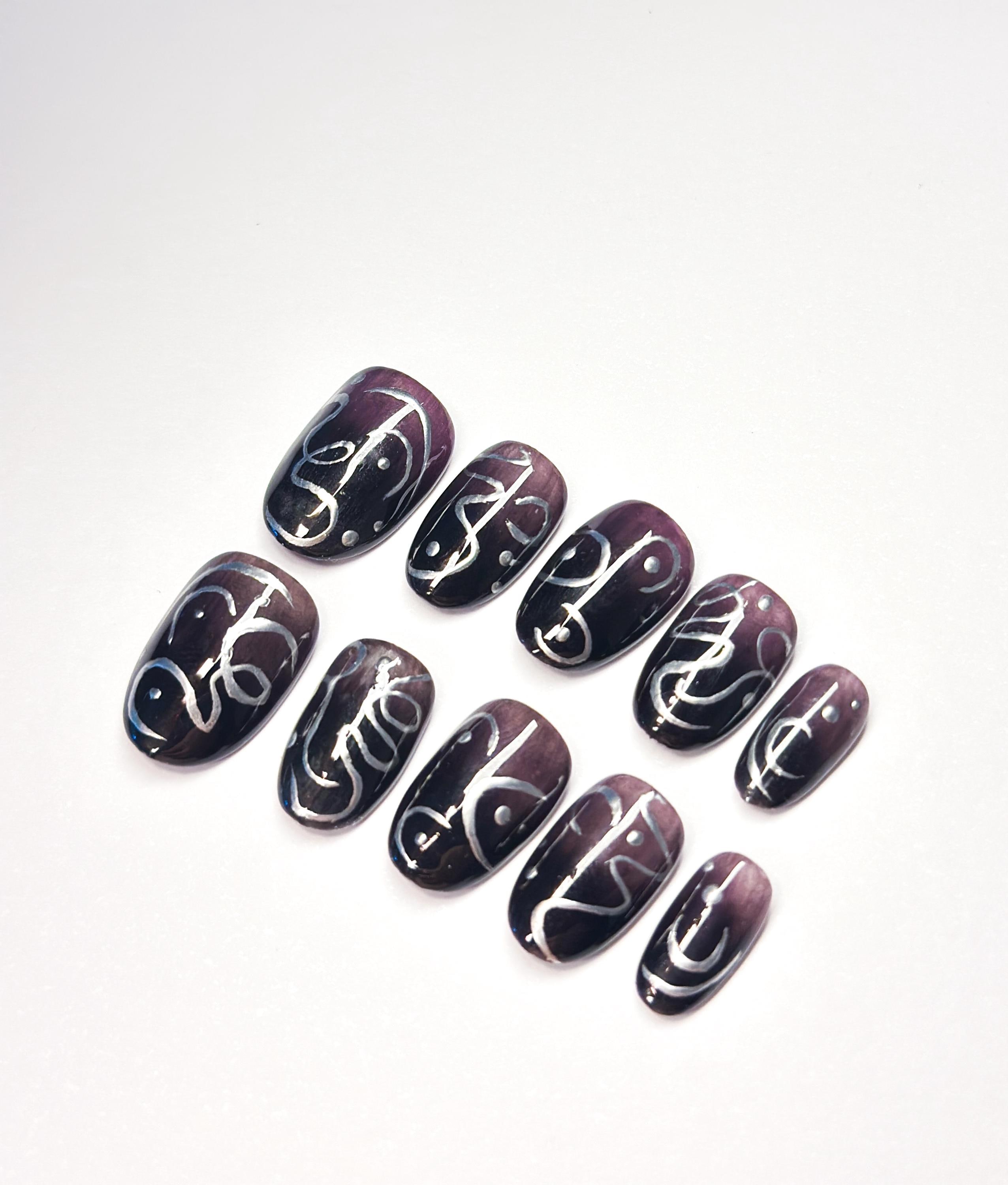 Kpop Demon Hunter Inspired Rumi’s Nails\how It’s Done\kdh\huntrix ...