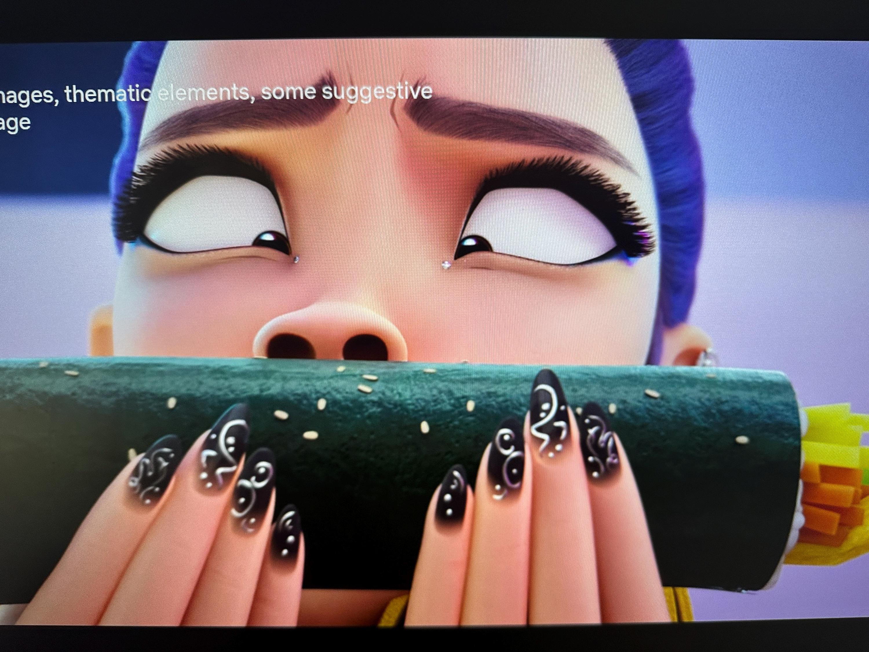 Kpop Demon Hunter Inspired Rumi’s Nails\how It’s Done\kdh\huntrix ...