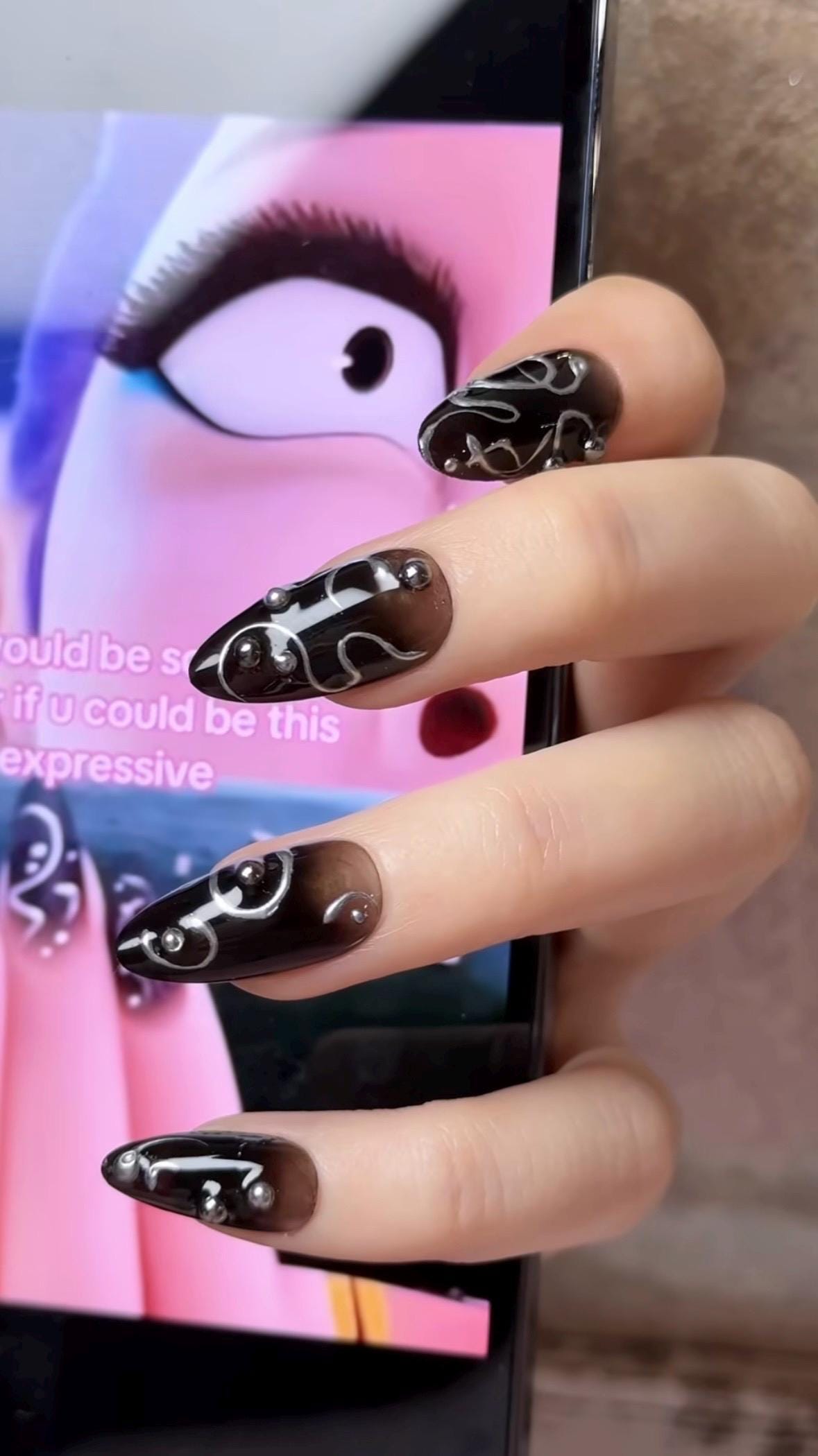 Kpop Demon Hunter Inspired Rumi’s Nails\how It’s Done\kdh\huntrix ...