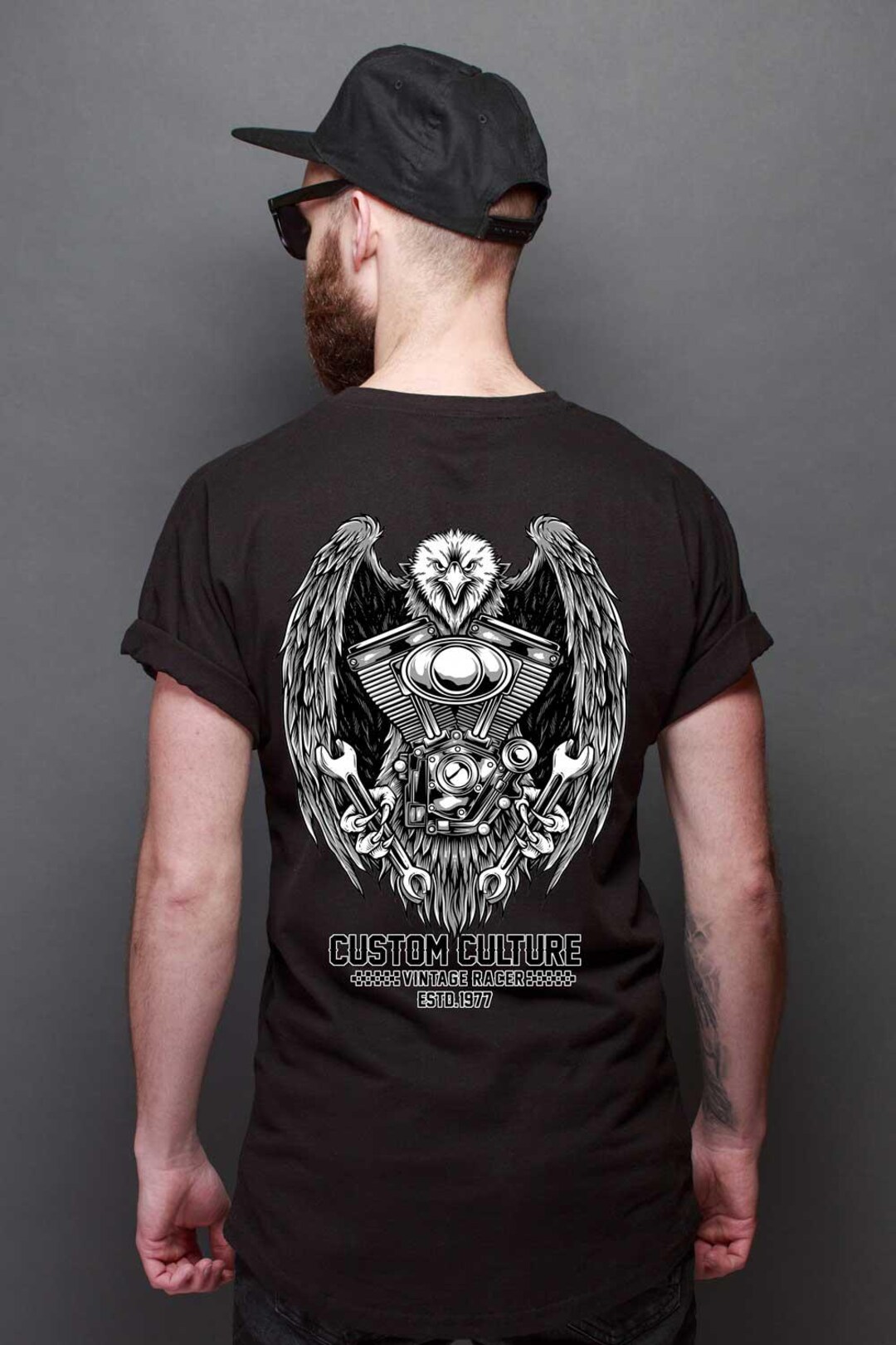 ART-4004 (custom Culture Vintage Racer) Short Sleeve Tee - Etsy