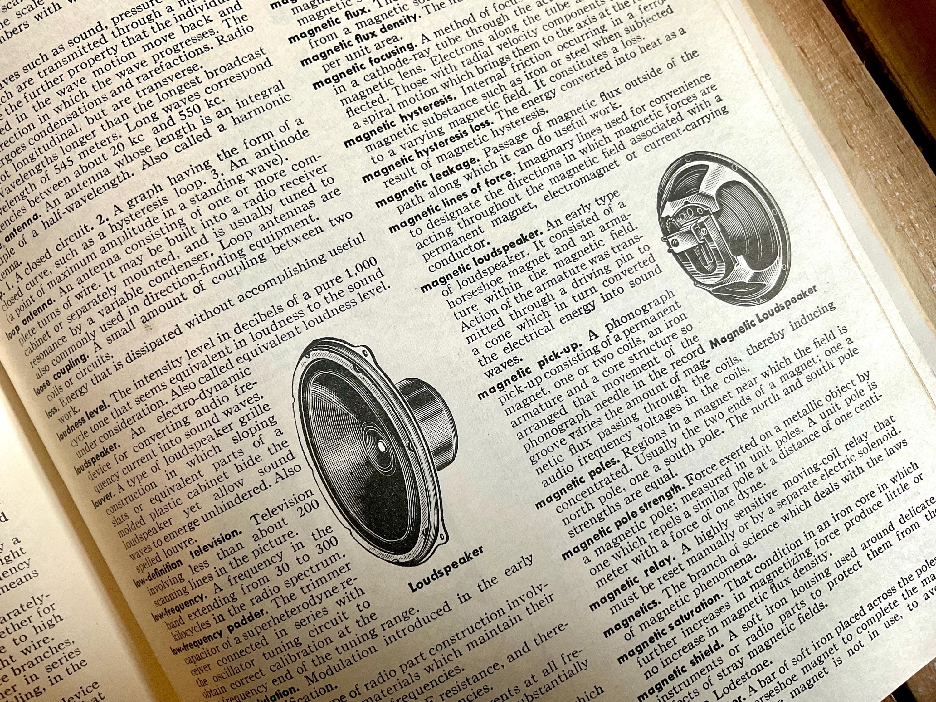 1950s TV Radio Dictionary & Trouble Finder Card - Vintage Electronics ...