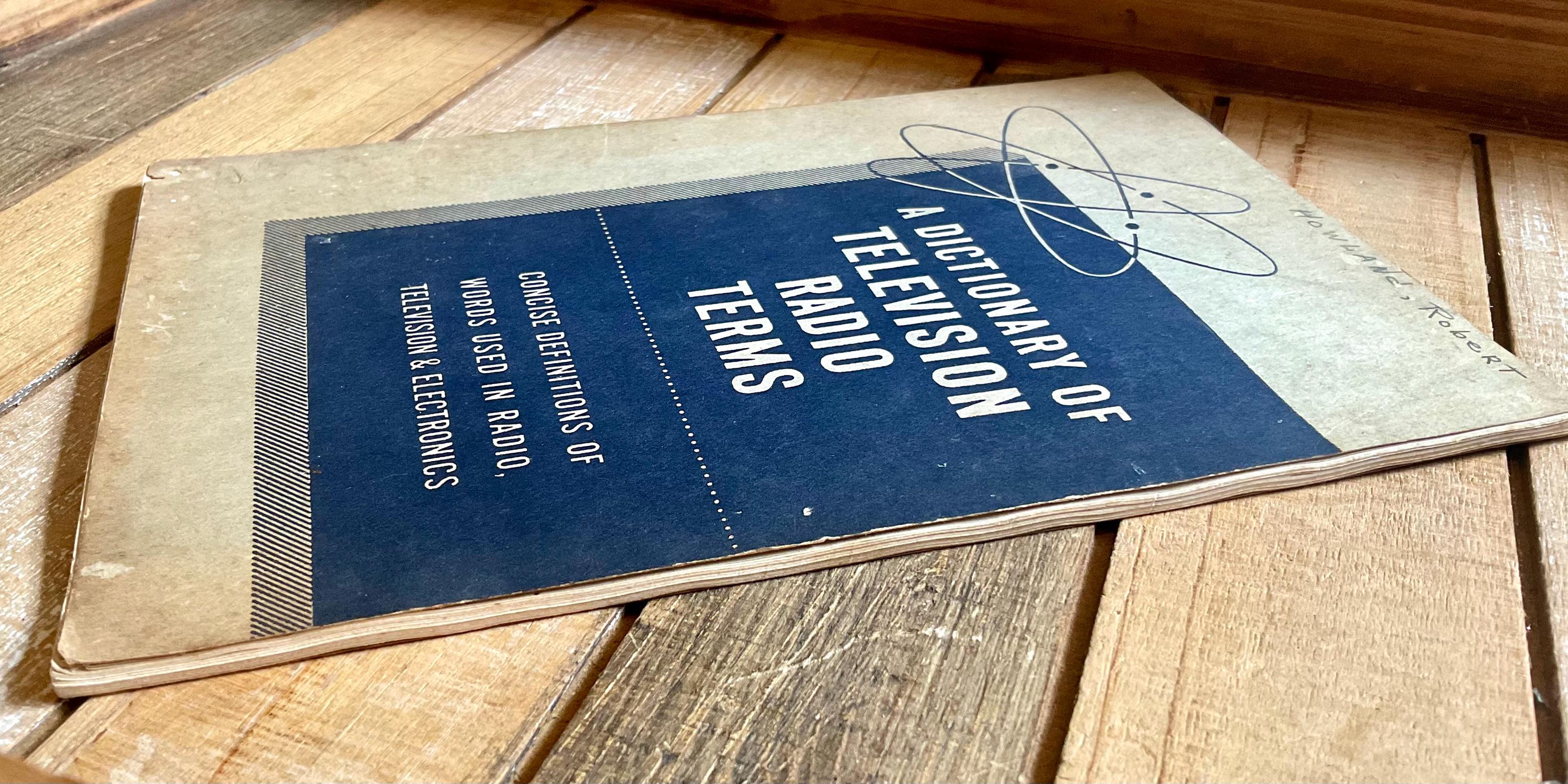 1950s TV Radio Dictionary & Trouble Finder Card - Vintage Electronics ...