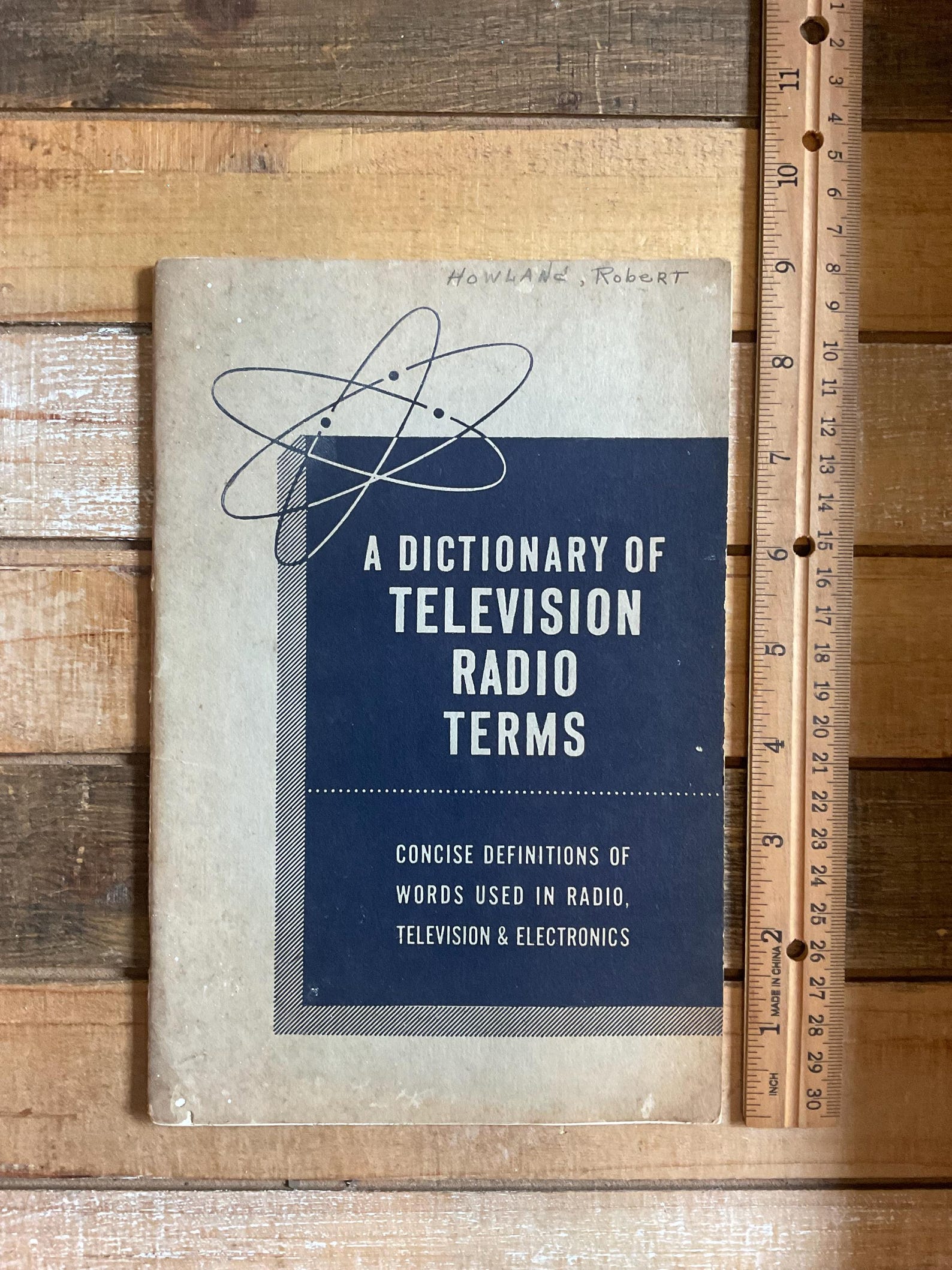 1950s TV Radio Dictionary & Trouble Finder Card - Vintage Electronics ...