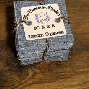 Precut Denim Fabric Squares - Denim Quilting Squares, Denim Patches ...