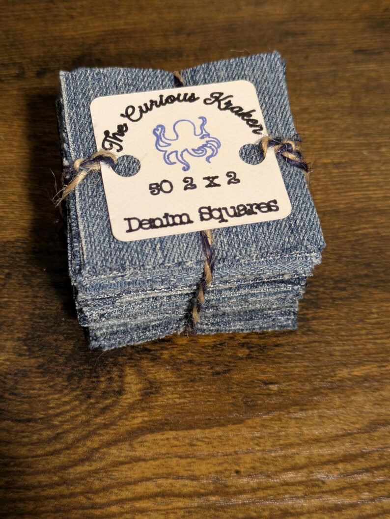 Precut Denim Fabric Squares - Denim Quilting Squares, Denim Patches ...