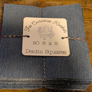 Precut Denim Fabric Squares - Denim Quilting Squares, Denim Patches ...