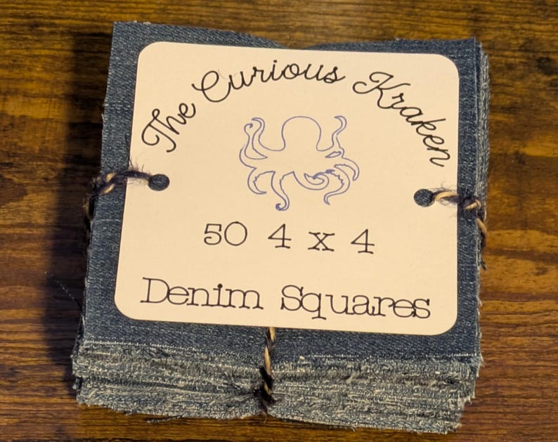 Precut Denim Fabric Squares - Denim Quilting Squares, Denim Patches ...