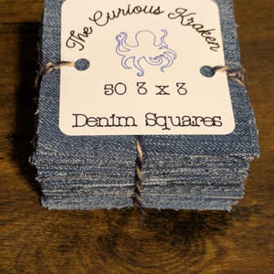 Precut Denim Fabric Squares - Denim Quilting Squares, Denim Patches ...