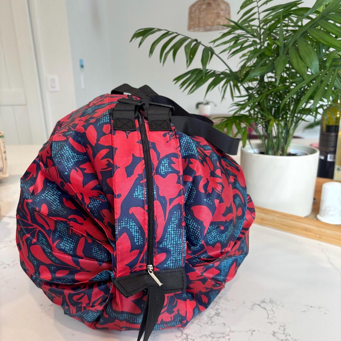 Large Foldable Duffel Grocery Bag – Eco-friendly, Reusable, Washable ...