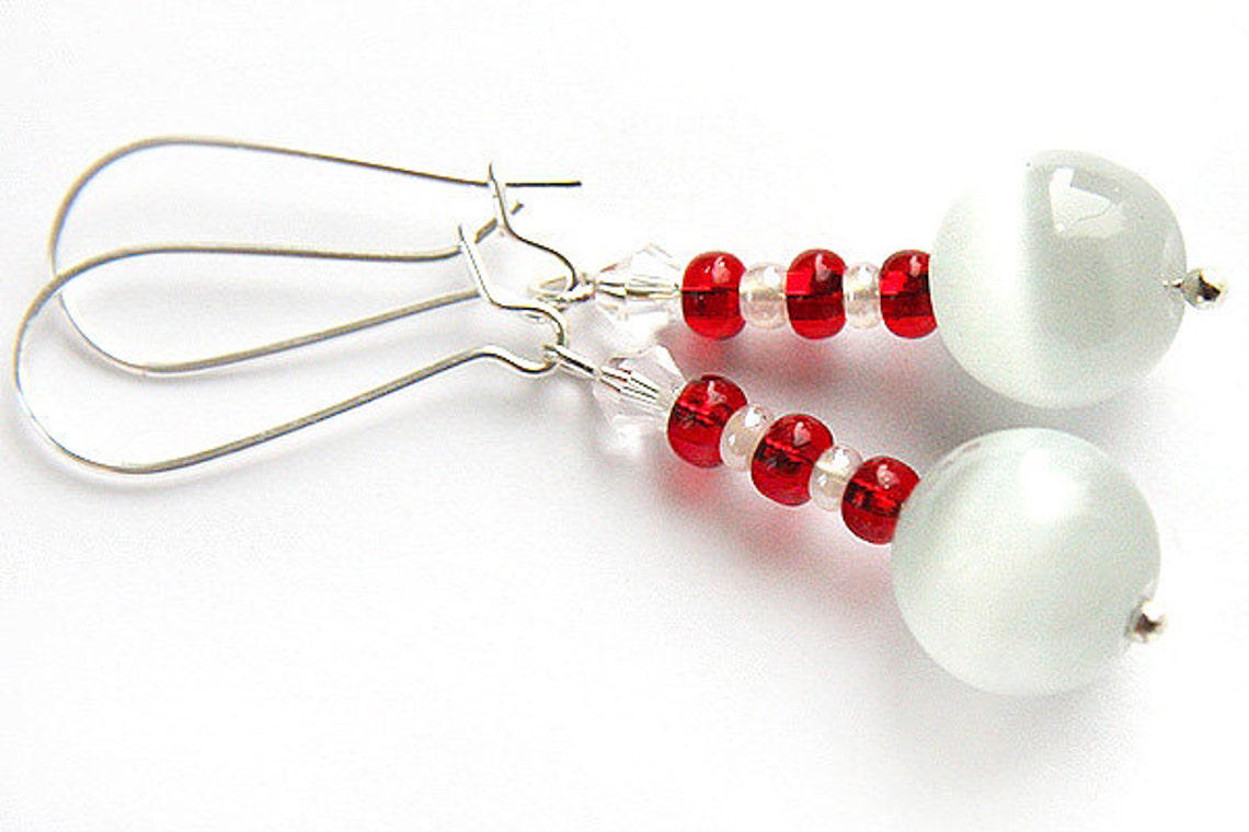 Where is Waldo Candy Cane Red & White Stripe Large Cats Eye - Etsy