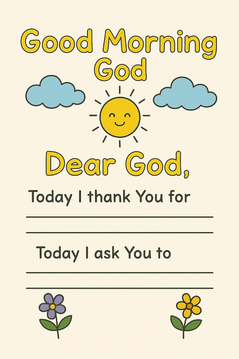Kids Prayer Worksheets Bundle | Morning and Night Prayer Printable ...