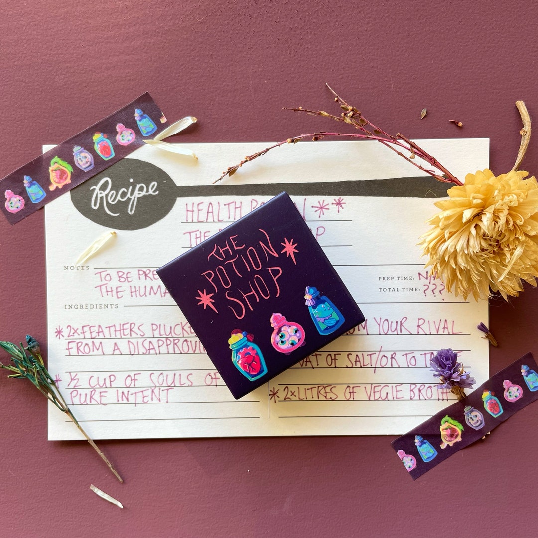 The Potion Shop - Magical Washi Tape - Etsy