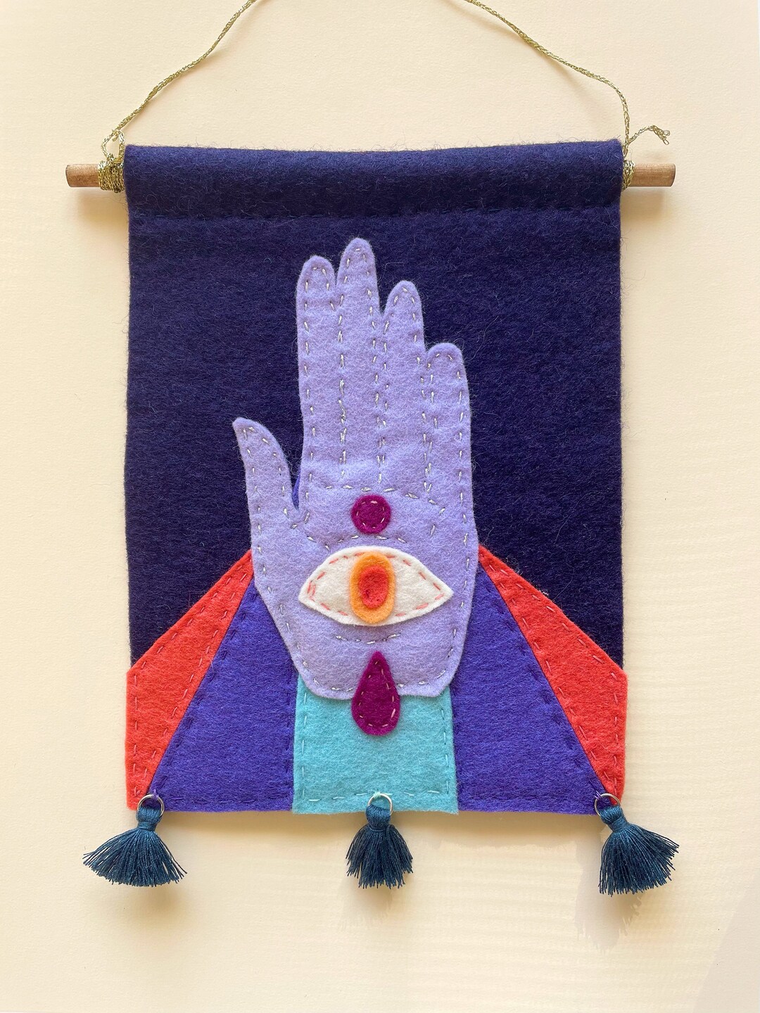 The All Seeing Eye Handmade Felt Wall Hanging, Banner, Pennant - Etsy