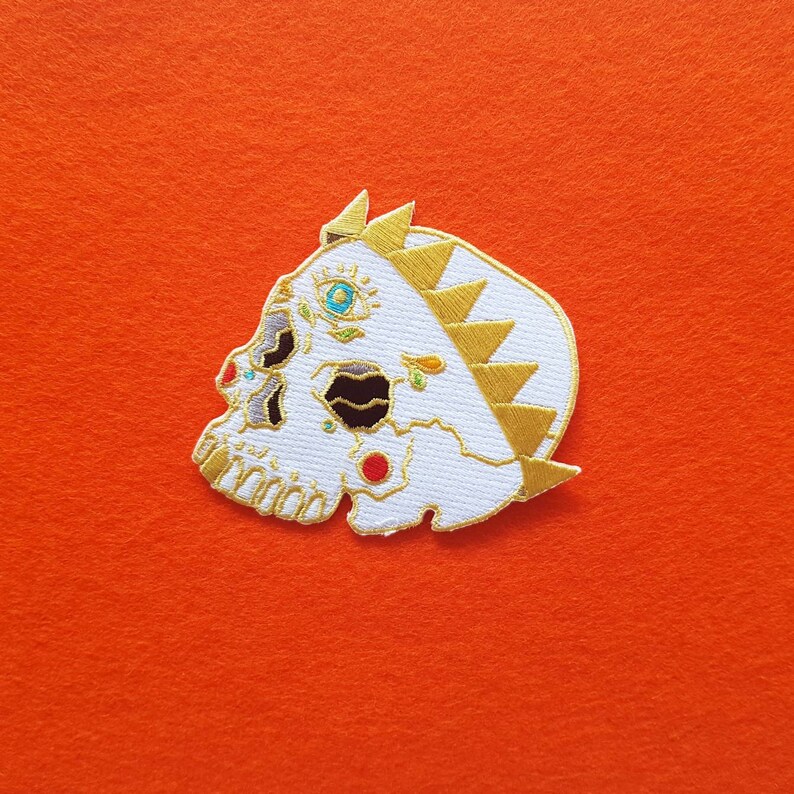 Skull With Gold Crown Patch, Skull Patches, Iron on Patches for Jackets ...