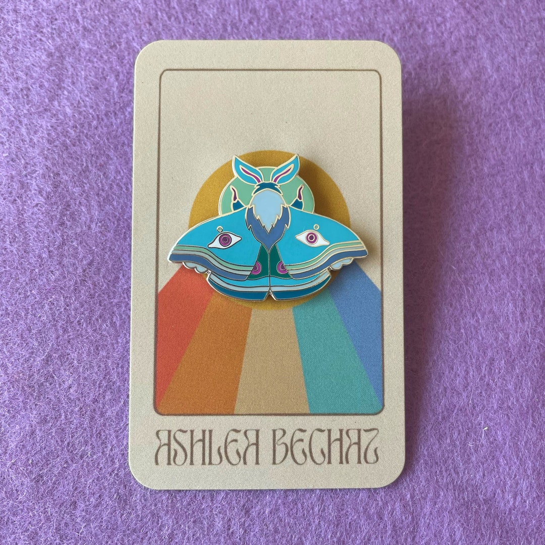 Winter King Frost Moth Hard Enamel Pin – Lapel Brooch - Etsy