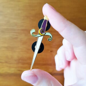 Dagger Hard Enamel Pin - Art Nouveau, Sword Pin, Pins, Lapel Pin, Hat ...