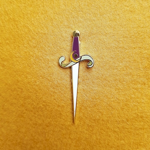 Dagger Hard Enamel Pin - Art Nouveau, Sword Pin, Pins, Lapel Pin, Hat ...