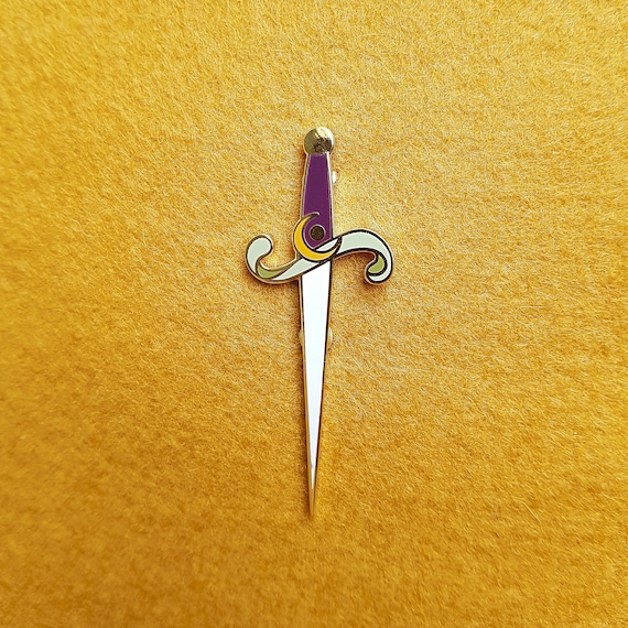 Dagger Hard Enamel Pin Art Nouveau Sword Pin Pins Lapel | Etsy
