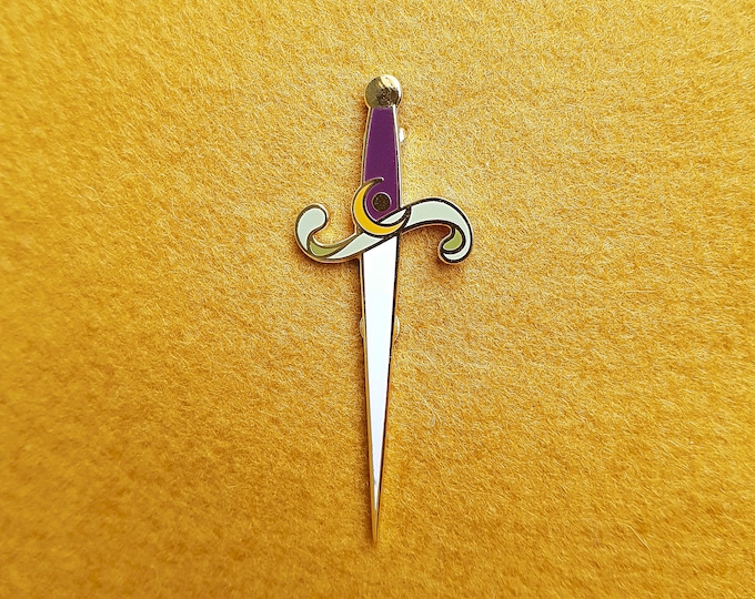 Dagger Hard Enamel Pin Art Nouveau, Sword Pin, Pins, Lapel Pin, Hat Pin ...