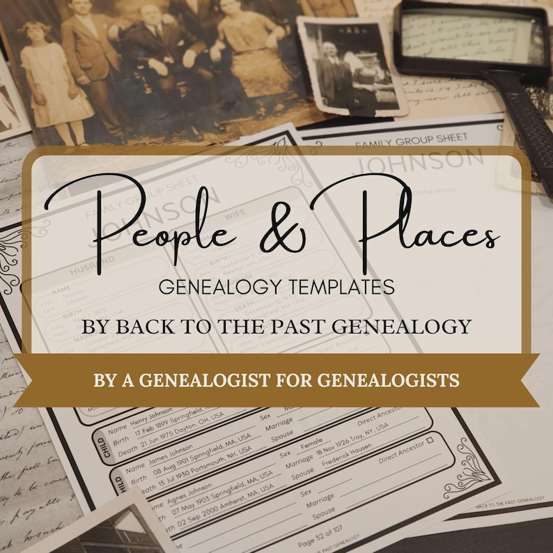 Family Tree Template: 3-generation Chart for Family History, Ancestry ...