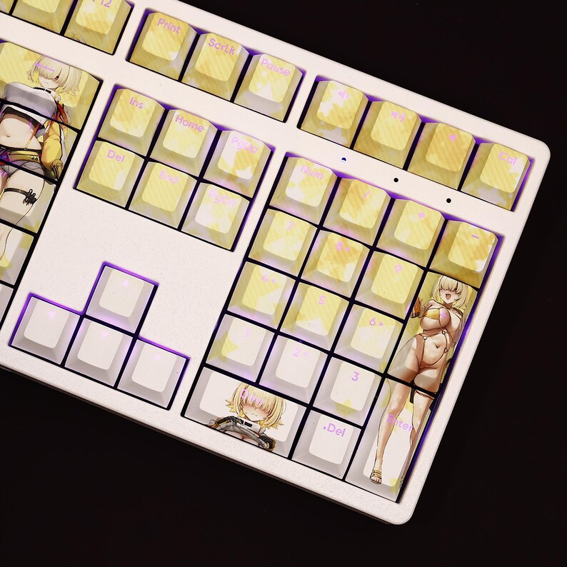Nikke the Goddess of Victory Keycaps Set – 108 PBT Backlit Anime Gaming ...