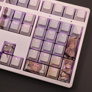 108 Keycaps Set – Nikke the Goddess of Victory Pbt Backlit Keycaps ...