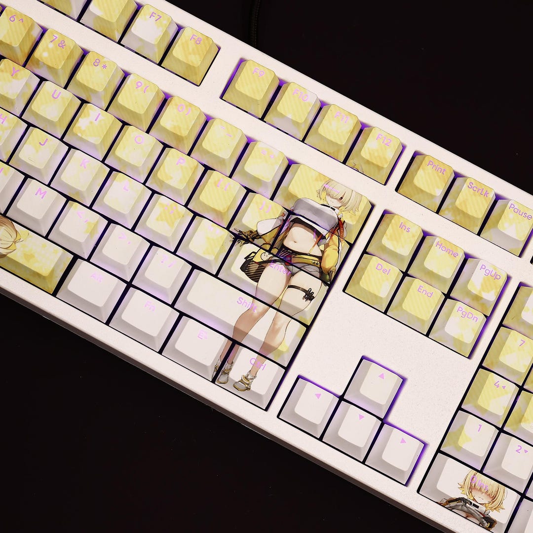Nikke the Goddess of Victory Keycaps Set – 108 PBT Backlit Anime Gaming ...