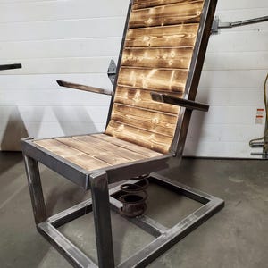 Hand Crafted Steel Rocking Chair - Etsy