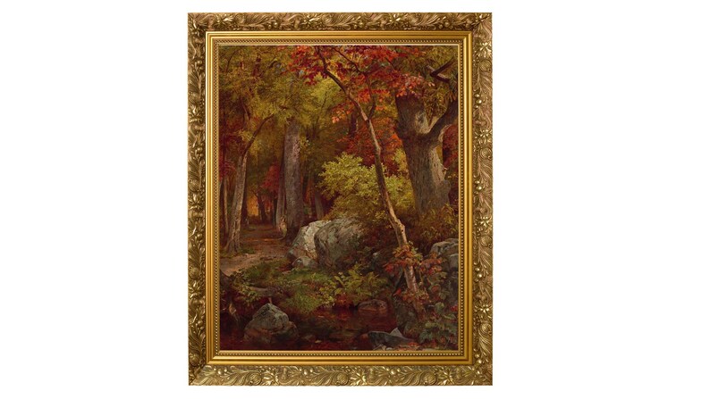Autumn Landscape | Antique Fall Farmhouse Painting (digital Download ...